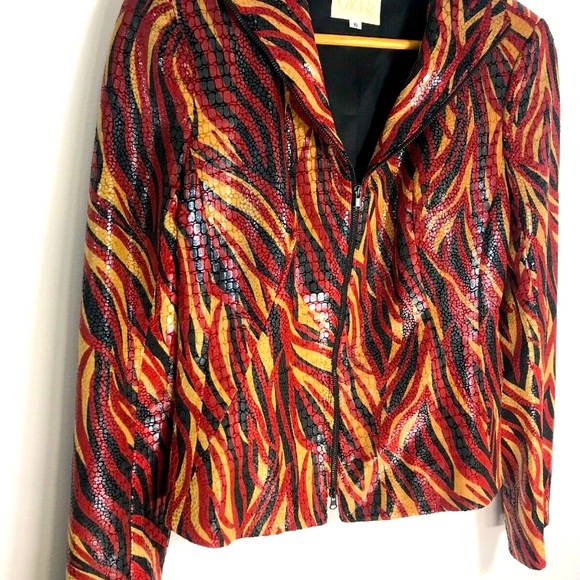 Caché | Jackets & Coats | Vintage Cache Womens Red Black Jacket | Poshmark